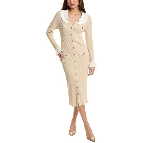 ANNA KAY | Dresses | Anna Kay Womens Magnificent Sweaterdress Beige ...